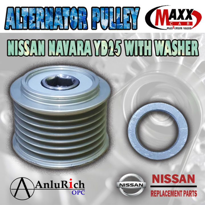Alternator Pulley For Nissan Navara YD25 with washer 23151-EB301 ...