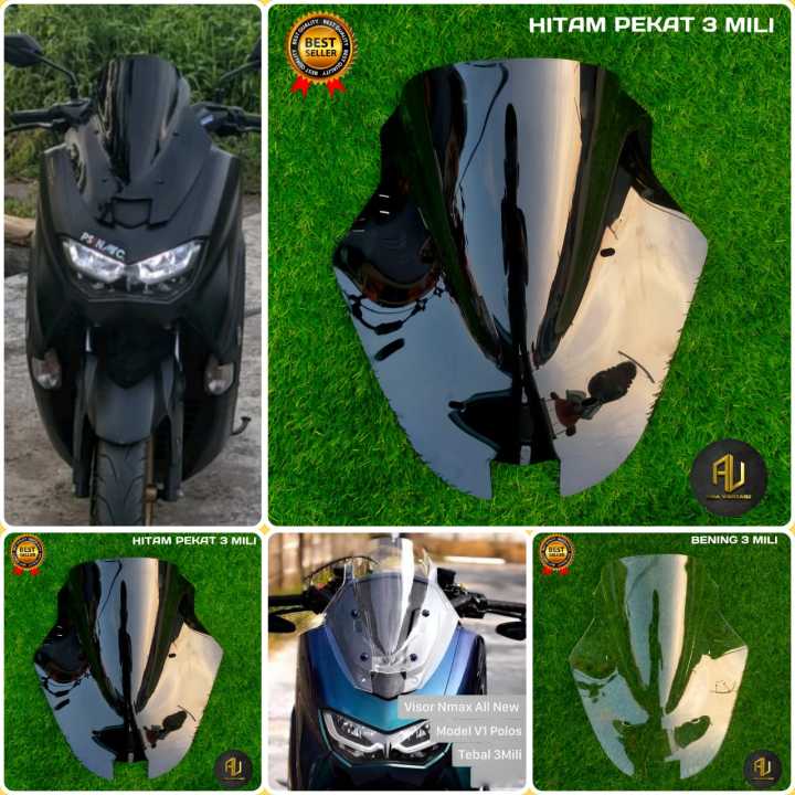 visor nmax TDR-V1 FULL JENONG tebal 3 mili windshield Yamaha nmax 2016 ...