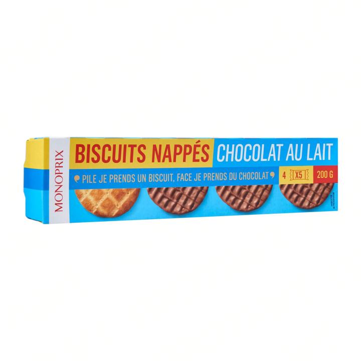 Monoprix Milk Chocolate Shortbread Biscuits 200G | Lazada Singapore