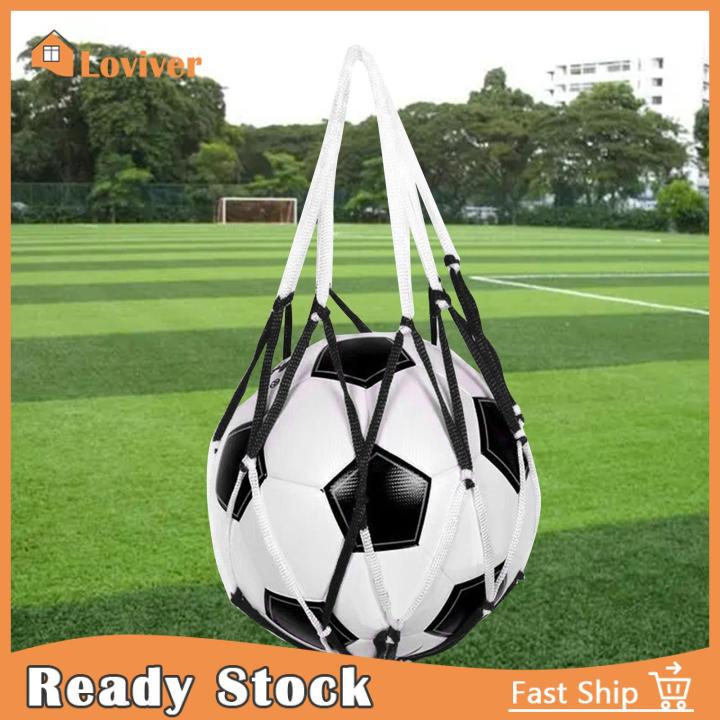Loviver Portable Ball Net Bag Single Ball Carrier for Basketball ...