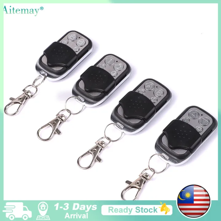 {Local delivery} Aitemay 433MHz/330MHz/315MHz RF Remote Control 4CH Button Car Key Door Opener ...