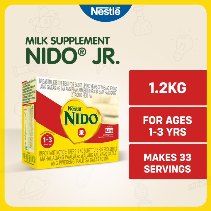 NIDO JR. Milk Supplement For Children 1-3 Years Old 1.2kg | Lazada PH