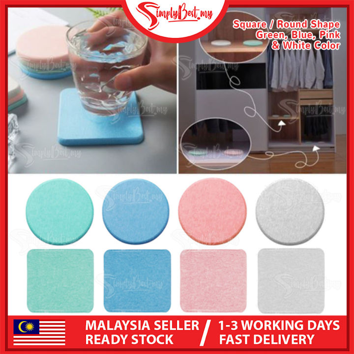 SIMPLYBEST Japan Diatomite Cup Coaster Mat Earth Stone Anti-Slip Fast ...