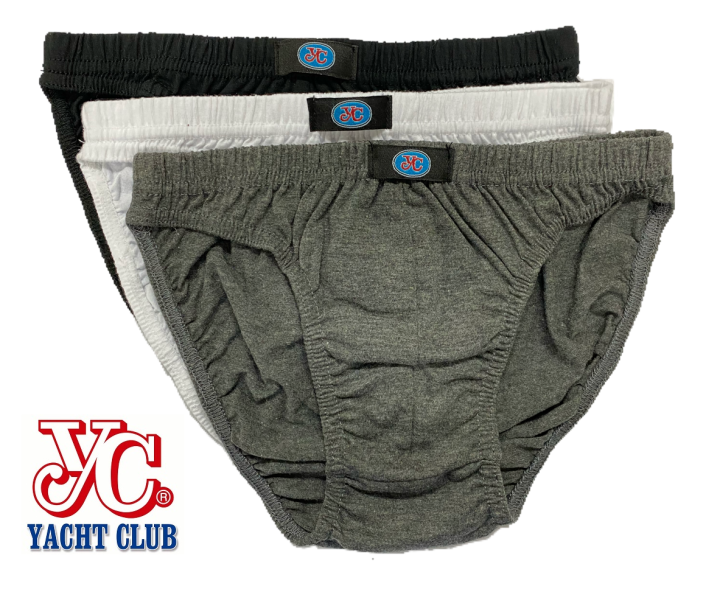YC YACHT CLUB 219 Men's Cotton Bikini Brief with 3 Colors per Pack ...