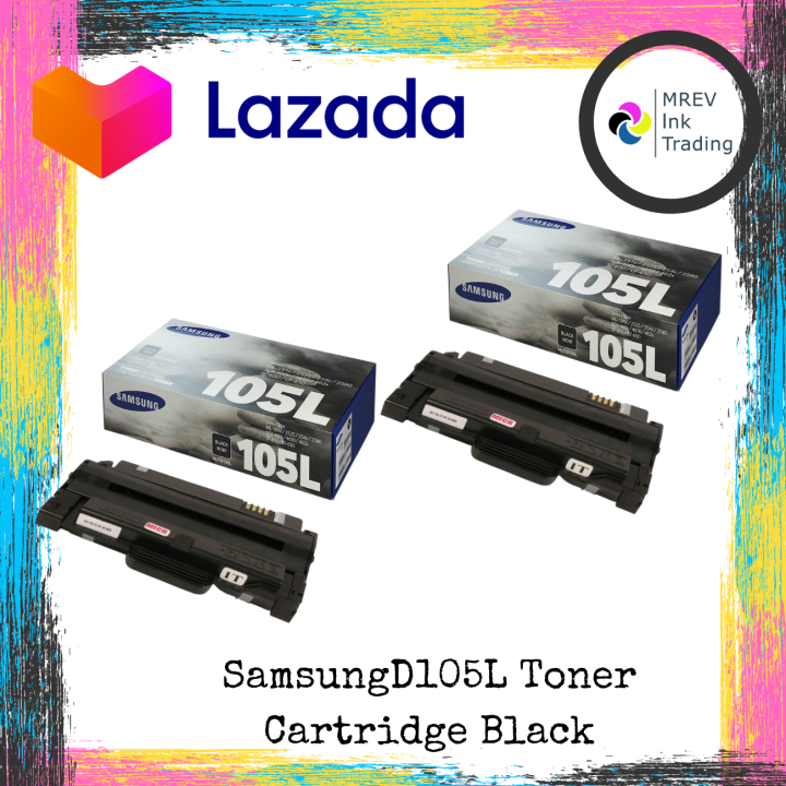 Samsung MLT D105L Toner Cartridge Black 105L SET of 2 | Lazada PH