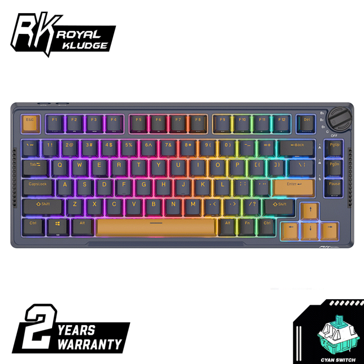 Royal Kludge RKH81 Tri-Mode RGB 81 Keys Hot Swappable Mechanical ...