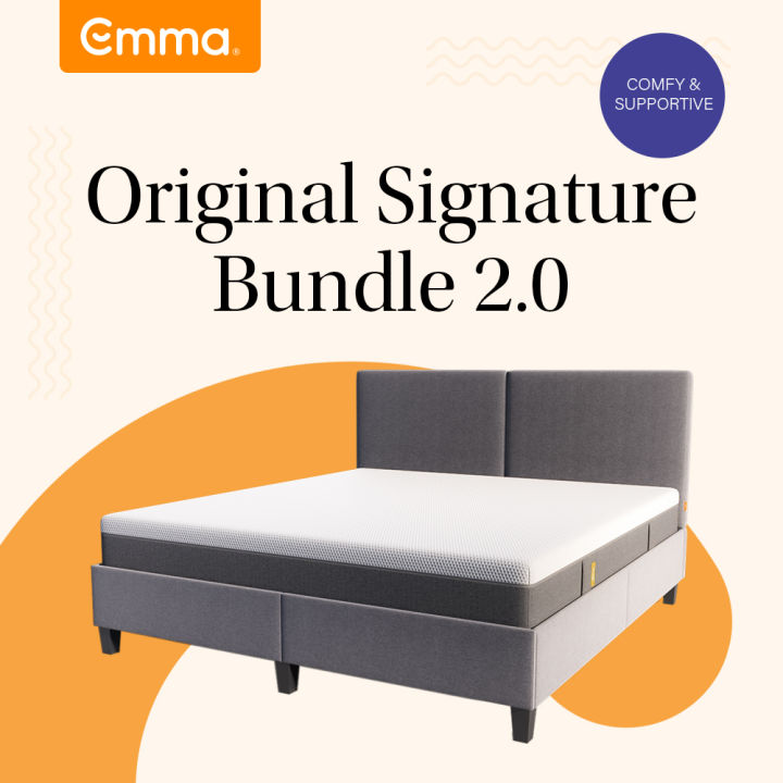 Emma Signature Bundle | Signature Bed + Original Hybrid | Emma Sleep 2. ...