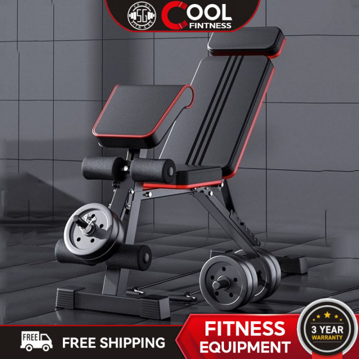 Dumbbell stool Foldable Workout Bench Fitness bench Dumbbell bench ...