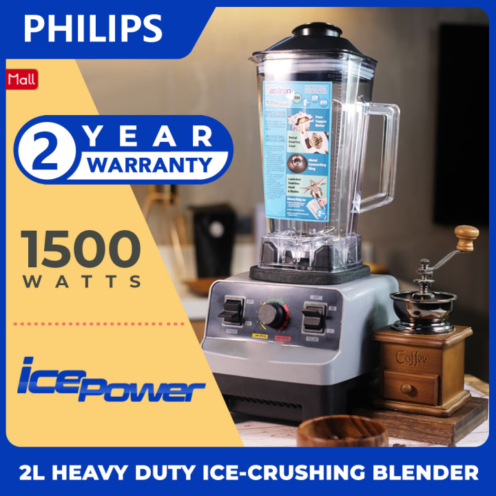 Philips Ice Power Heavy Duty Ice-Crushing Blender (1500W) (2L Capacity ...