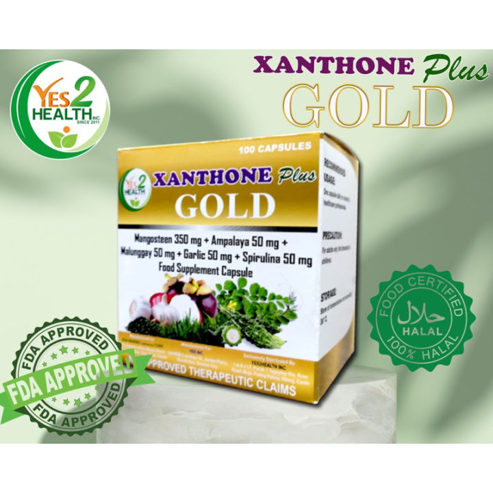 XANTHONE PLUS GOLD (1 box: 100 Capsules) | Lazada PH