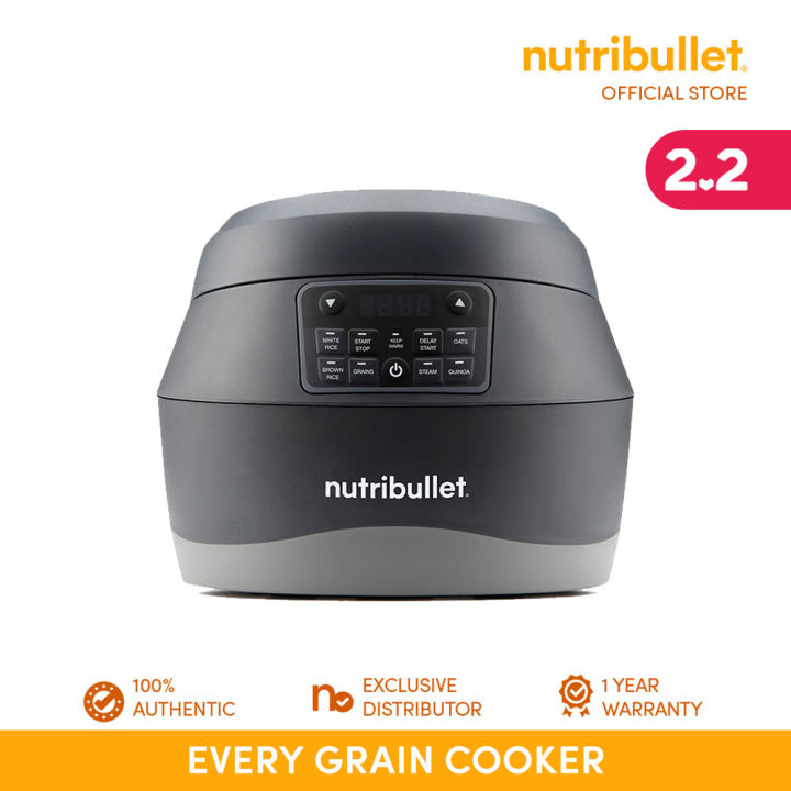 Nutribullet Grain Rice Cooker Fast Cooking Non-stick Grill Smart ...