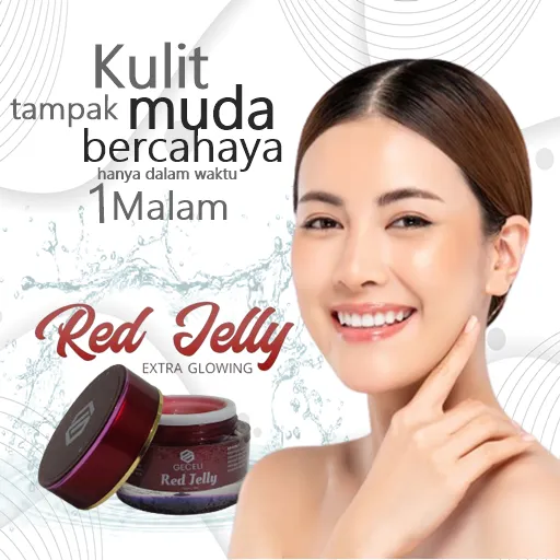 Red jelly Glowing-Glowing dalam 3 hari pemakean-Red jelly geceli ...