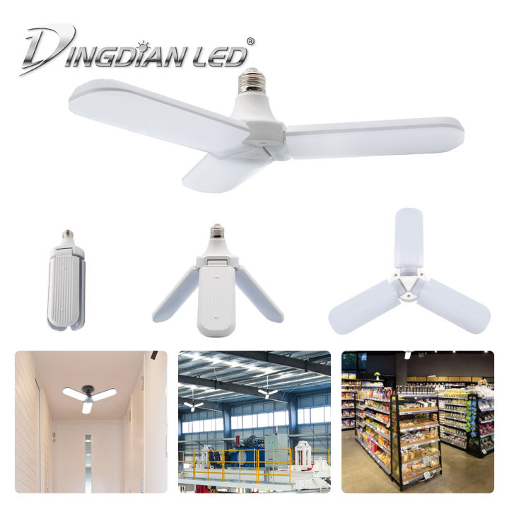 DINGDIAN AC170-265V LED Cánh Quạt Gấp Được Bóng Đèn LED E27 Đèn Điều ...