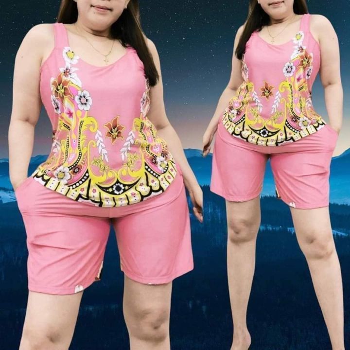 JILO FLORAL SANDO TERNO SHORT WITH POCKET SOFT COTTON FABRIC GOOD ...