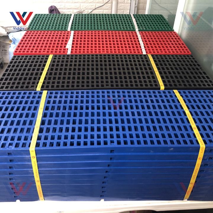 Davsaic BLUE 1 ft x 3 ft Plastic Matting Heavy Duty High Density ...