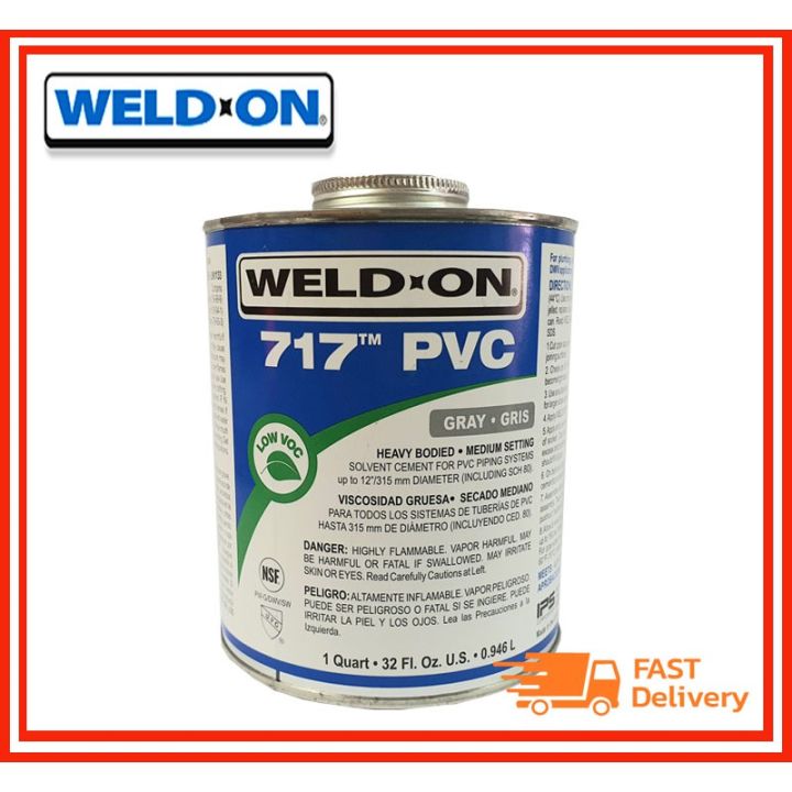 ( Promotion ) สุดคุ้มพิเศษ Weld On 717 PVC กาวทาท่อ UPVC สีเทา รับ ...