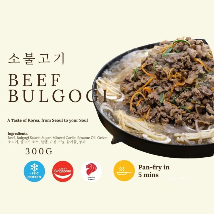 Hanguk Kitchen BBQ Marinated Raw Meat Beef Bulgogi 300G - By Hanguk ...