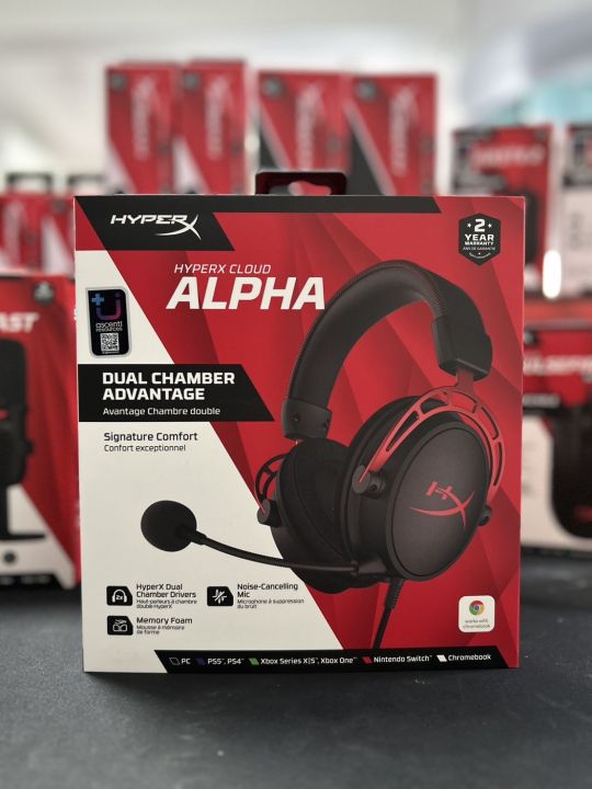 หูฟัง HyperX Cloud Alpha Gaming Headset หูฟังเกมมิ่ง | Lazada.co.th