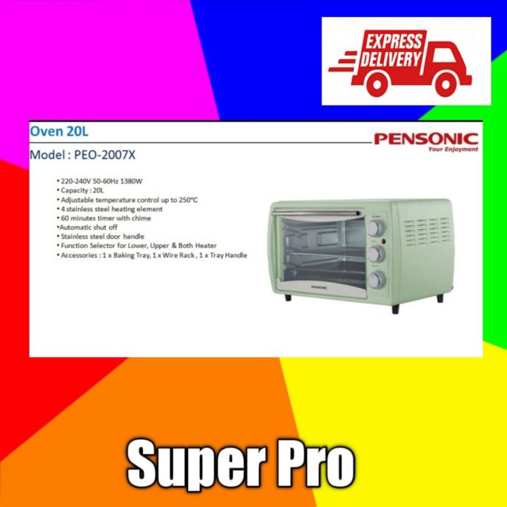 Pensonic PEO-2007X ELECTRIC OVEN 20L | Lazada