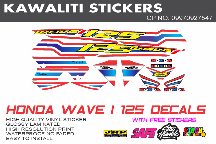 Honda Wave Thailook Decals | Lazada PH
