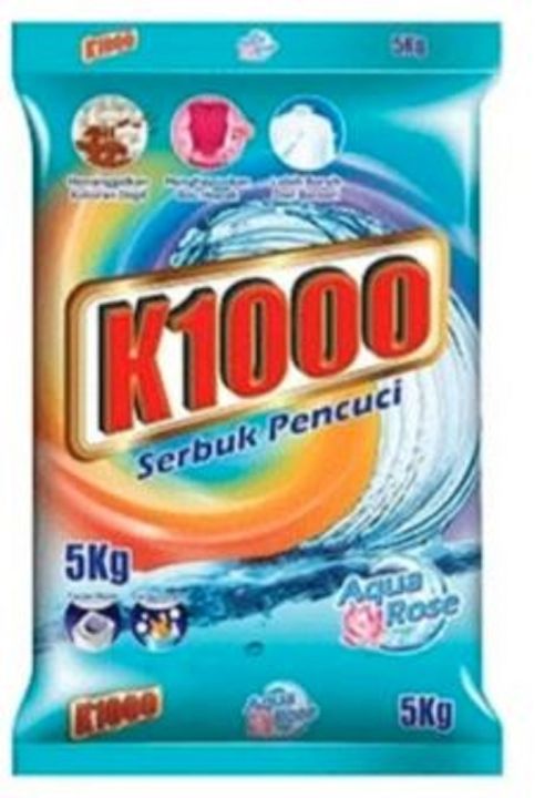 K1000 Aqua Rose Detergent Powder 5KG | Lazada