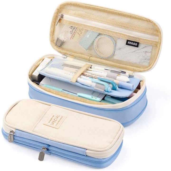 Macaron color pencil case with color matching and convertible large ...