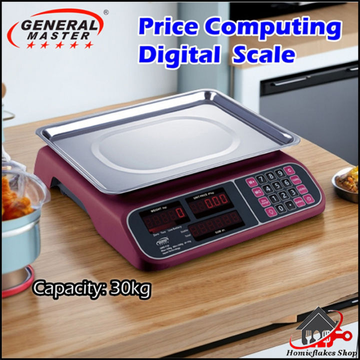 General Master 30kg Price Computing Scale Digital Scale (Timbangan ...