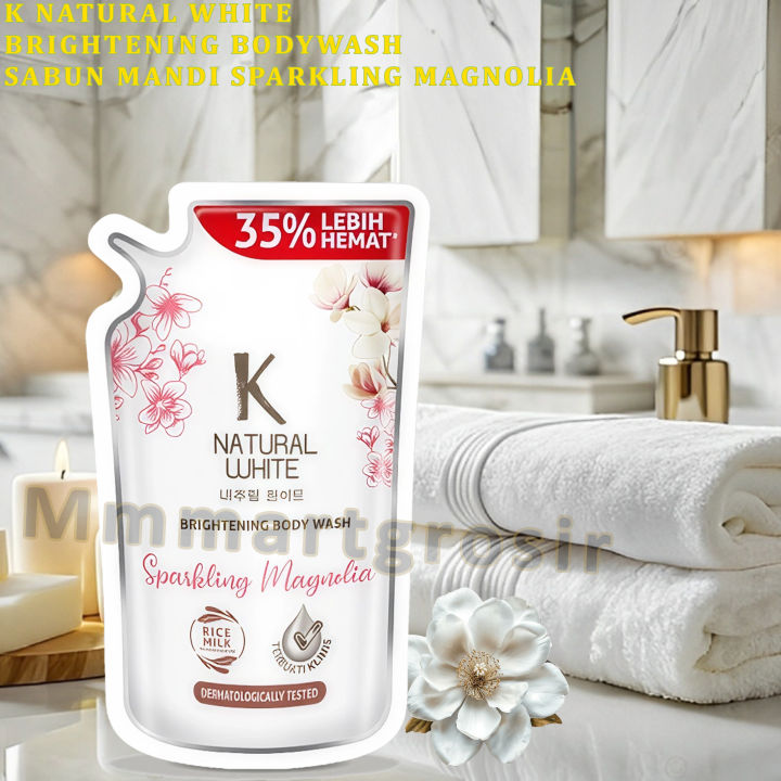 K Natural White / Brightening Bodywash / Sabun Mandi Sparkling Magnolia ...