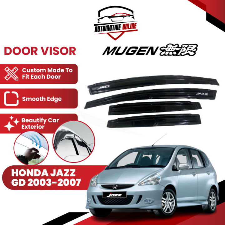 Honda Jazz GD 2003-2007 (4pcs/set) Door Visor Mugen Style Air Press ...