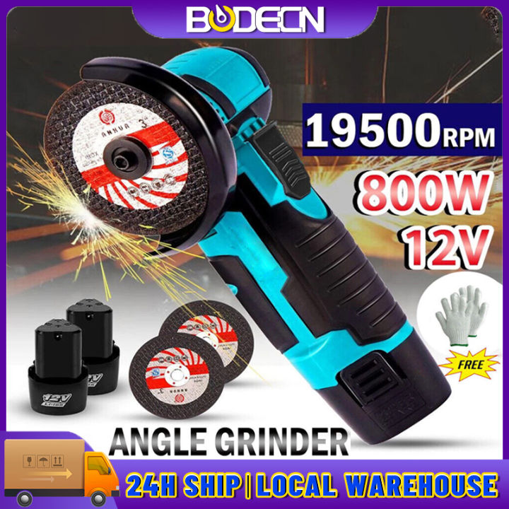 Portable Mini Cordless Angle Grinder Polishing Machine 12V Brushless ...