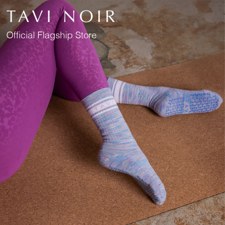 Tavi Noir แทวี นัวร์ ถุงเท้ากันลื่น ไม่แยกนิ้วเท้า สำหรับ บาร์, พิลาทิส ...