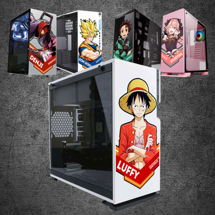 Anime Sticker For PC Case,Japanese Cartoon Decals For ATX Mid Computer ...
