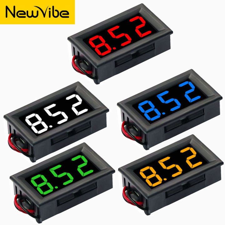 【NewVibe】0.56 inch LED Digital Voltmeter DC 4.5V-30V/0-100V/5-120V ...