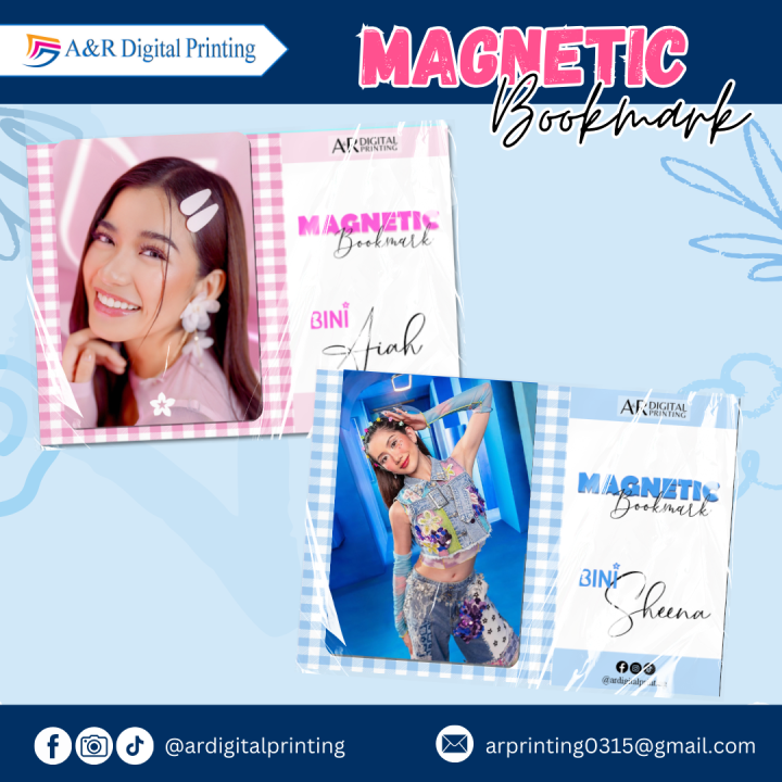 BINI Magnetic Bookmark Fanmade Book Notebook Divider Blooms Aiah Mikha ...