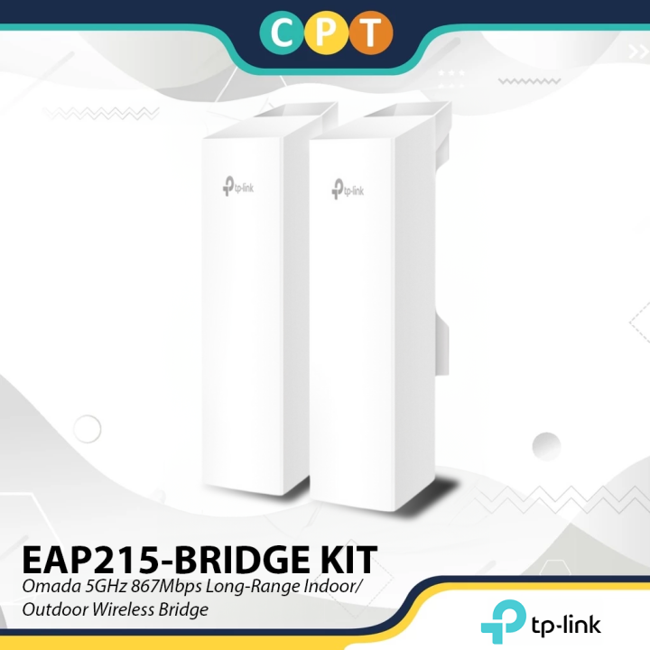 TP-Link EAP215 Bridge KIT Omada Wireless Bridge 5 GHz 867 Mbps Long ...