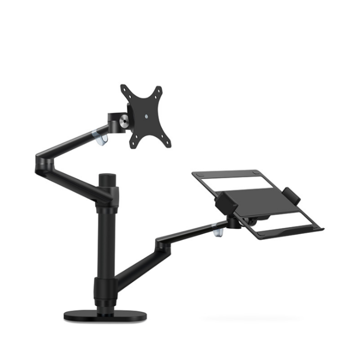 Double monitor arm Desktop 10" - 17" Laptop arm mount adjustable ...