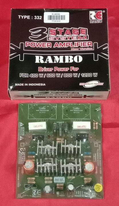 Kit Ranic Kit Power Amplifier Rambo 3 Stage For 400w To 1200w Kit Type ...