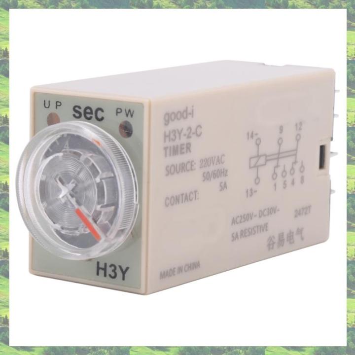 10s Delay Timer Time Relay H3y 2 Ac 220v 8 Pin Adjusting Knob Control Timing Relay For Household