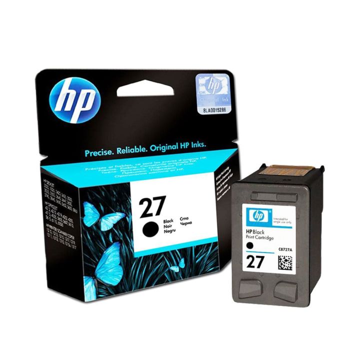HP ink 27 Black Original Ink Cartridge (C8727AA) Printer inks | Lazada PH