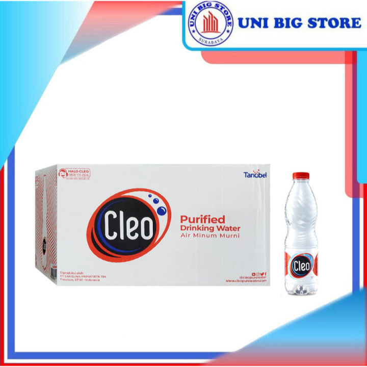 CLEO Air Minum Botol 550 ml DUS 24 Pcs | Lazada Indonesia