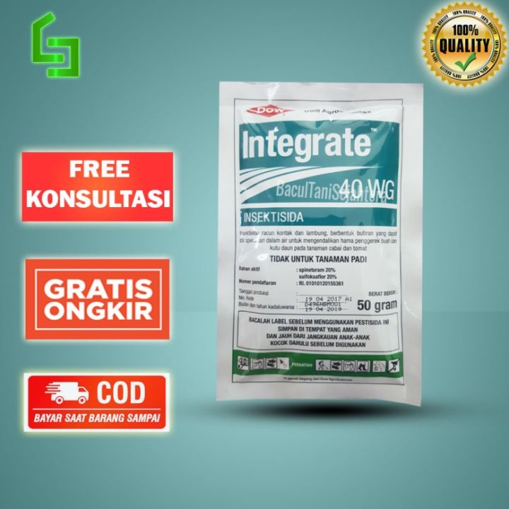 INTEGRATE 40 WG 50 GRAM INSEKTISIDA BERBAGAI Macam Hama Ulat Dan Kutu ...
