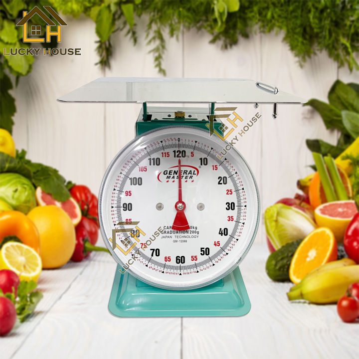 120kg Flat Scale General Master Weighing Scale Accurate Table Top ...