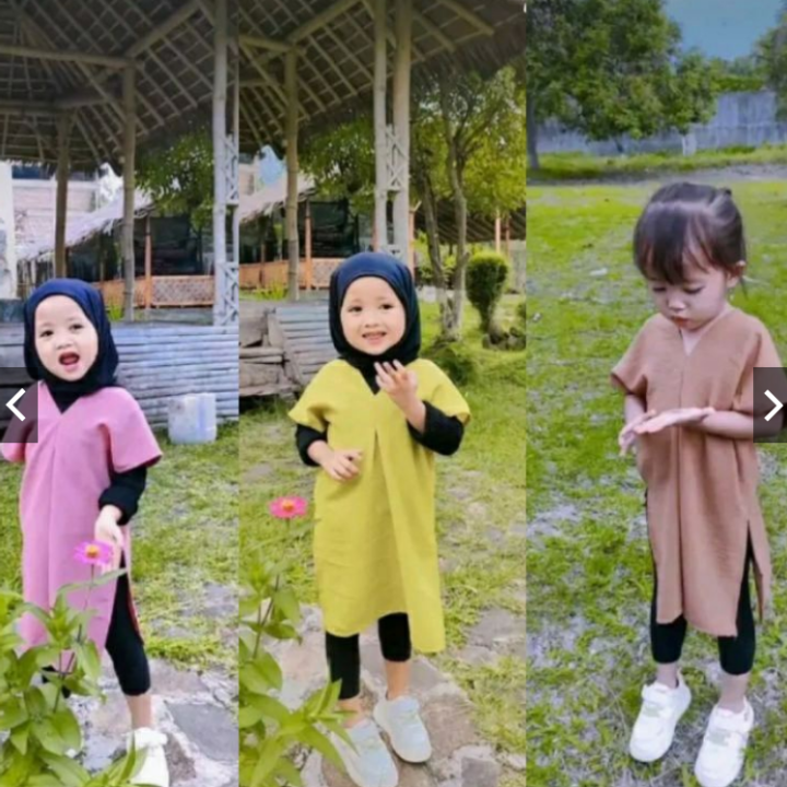 Thalia fashion/BAJU MUSLIM ANAK / LALITA LONG SQUARE ANAK usia 1-8 ...