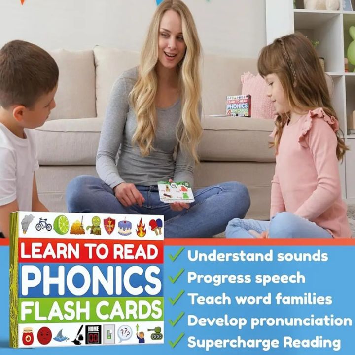 Phonics Sight Words Flash Cards Learn to Read Blends Digraphs Blends ...