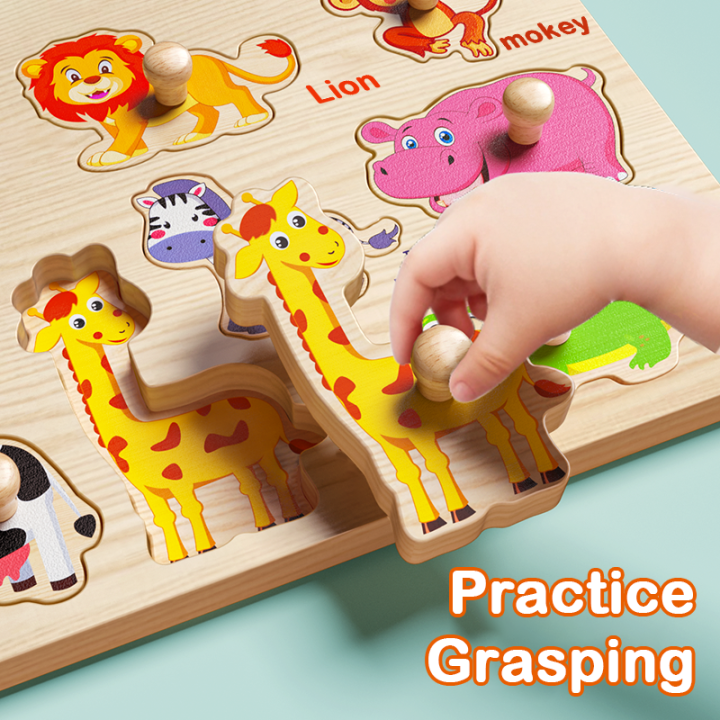 NIKO ABC Letter Digital Puzzle Wooden Toys For Kids Alphabet Number ...