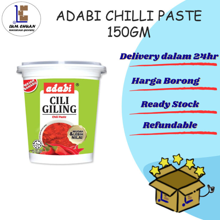 ADABI Cili Giling (150GM)/ADABI Chilli Paste (150GM) | Lazada