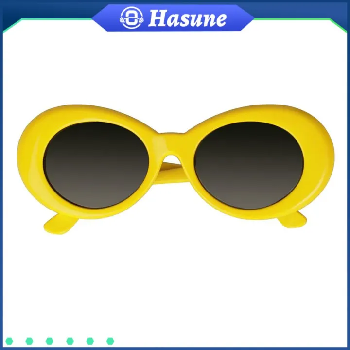 Hasune แว่นตาย้อนยุค Clout รูปไข่กล้าหาญแว่นตากรอบหนา | Lazada.co.th
