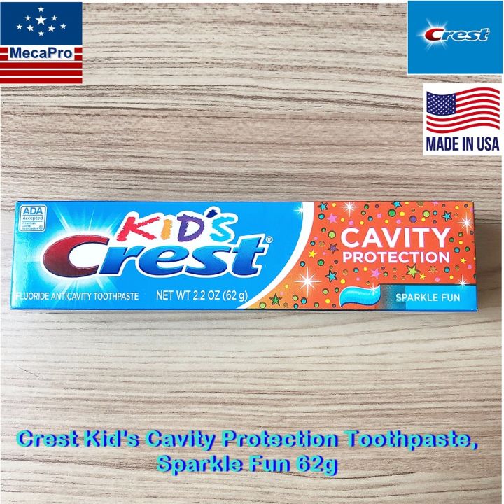 Crest® Kid's Cavity Protection Toothpaste, Sparkle Fun 62g ยาสีฟัน ...