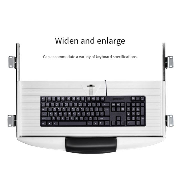Under Desk Keyboard Storage Plate Hidden Drawer Keyboard Tray Office ...