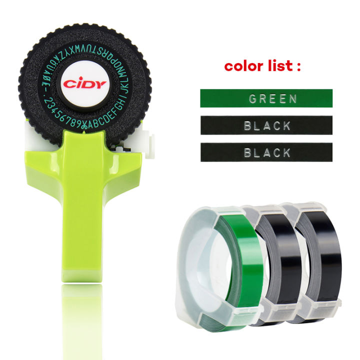 Super label C101 Mini Portable Black Printer DIY Handhold Typewriter ...